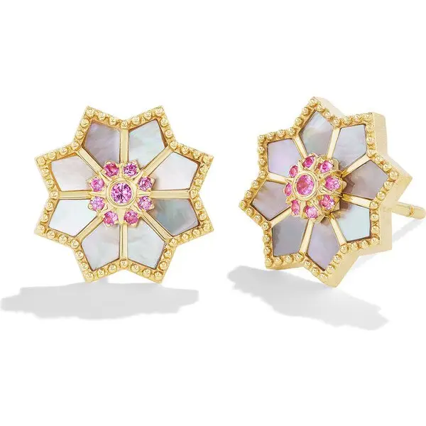 ORLY MARCEL Fez Stud Earrings - Pink