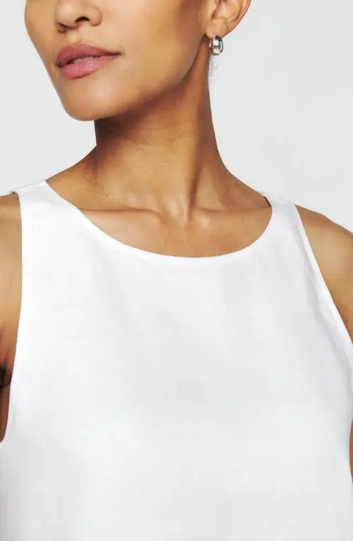 Reformation Jessi Linen A-Line Dress - White | Editorialist