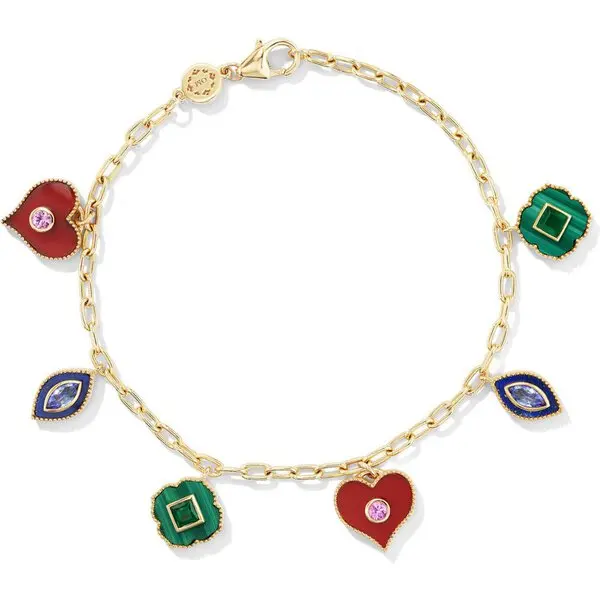 ORLY MARCEL Symbols Charm Bracelet - Gold Multi