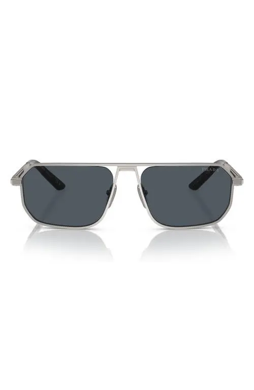 Prada 59mm Pillow Sunglasses - Matte Grey