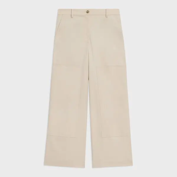 Theory Utility Pant In Organic Cotton - Sand