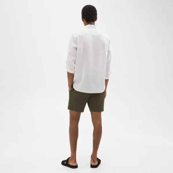 Theory Curtis 7" Drawstring Short - Dark Olive