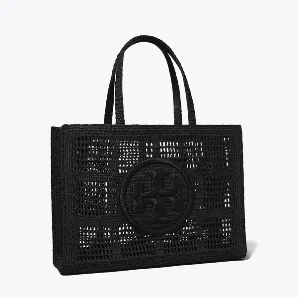 Tory Burch Large Hand-crocheted Ella Tote - Black