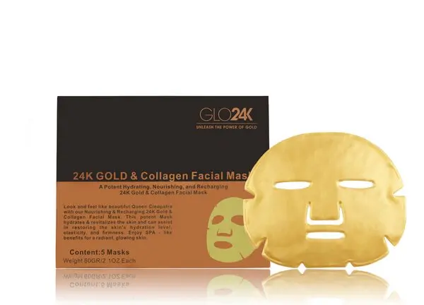 GLO24K 24k Gold & Collagen Facial Mask 2.1 Oz - No Color