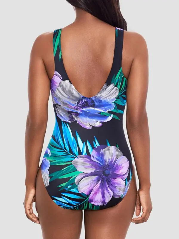 Miraclesuit Flora Aura Its A Wrap One-piece Swimsuit