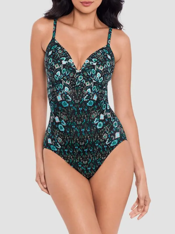 Miraclesuit Bijoux Captivate One-piece Swimsuit - Black Multi