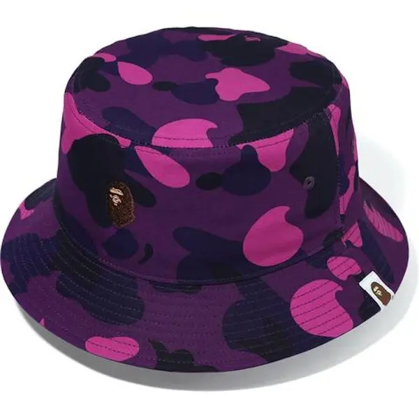 A BATHING APE Camo Bucket Hat - Purple
