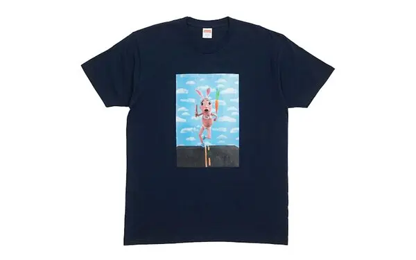 Supreme Mike Hill Runner Tee Shirt - Navy Blue
