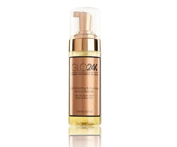 GLO24K 24k Exfoliating & Foaming Facial Cleanser 5oz - No Color
