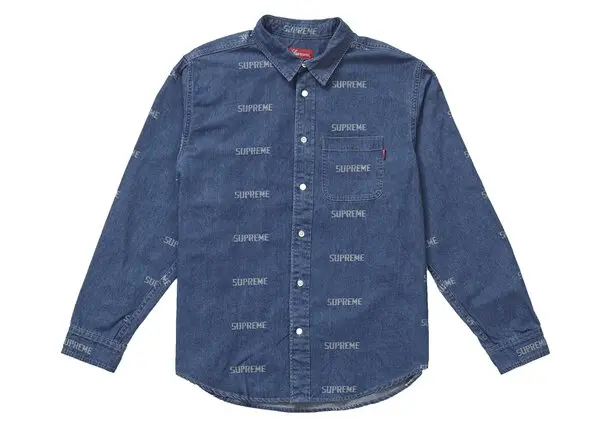 Supreme Logo Denim Shirt