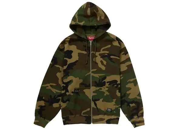 Supreme Hooded Zip Up Thermal - Camo | Editorialist