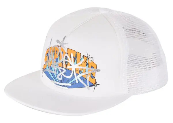 Supreme Irak Arc Mesh Back 5-panel Cap - White