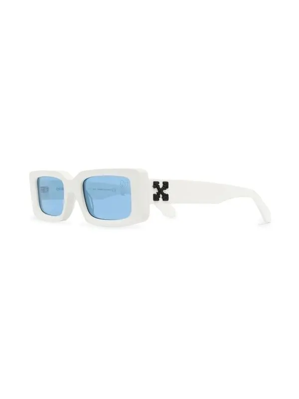 Off-White Arthur Square Frame Sunglasses - White/black/blue (owri023r21pla0010100)