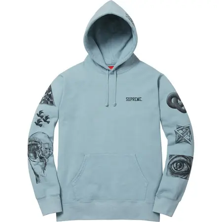 Supreme Mc Escher Hoodie - Dusty Slate