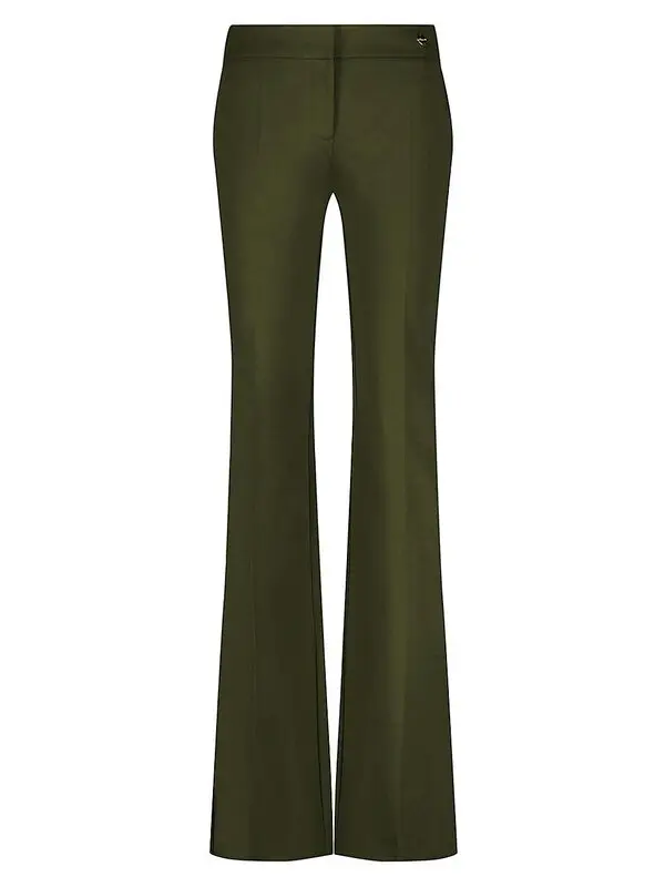 CALLAS MILANO Jules Stretch Jersey Fit And Flare Pants - Army