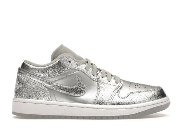 JORDAN 1 Low Se Sneakers - Metallic Silver/photon Dust/wolf Grey