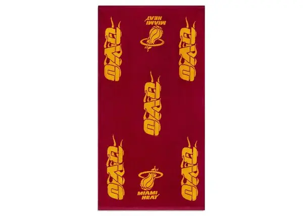 OVO X Nba Heat Sideline Towel - Red