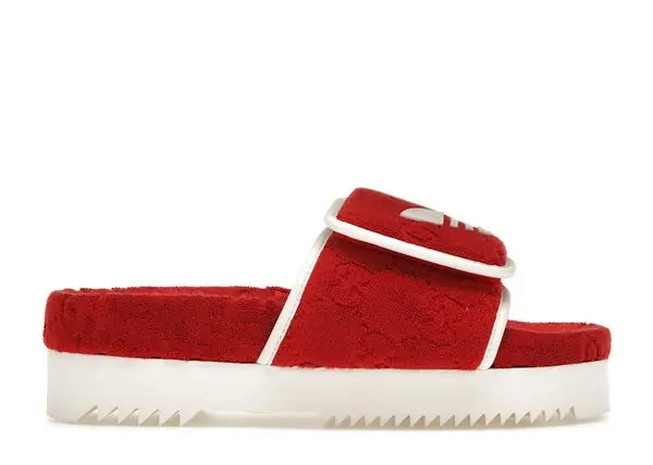 Gucci Adidas X Monogram Slides - Red