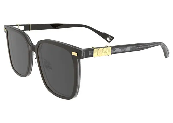 A BATHING APE X Mmj Bmj003 Sunglasses - Gray/gold
