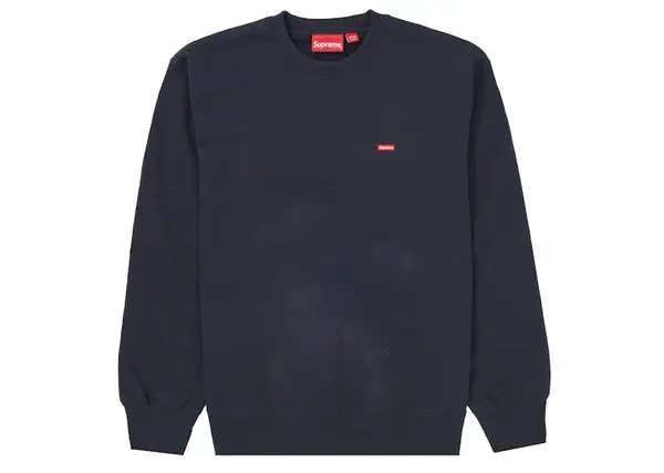 Supreme Small Box Crewneck Sweatshirt - Navy Blue