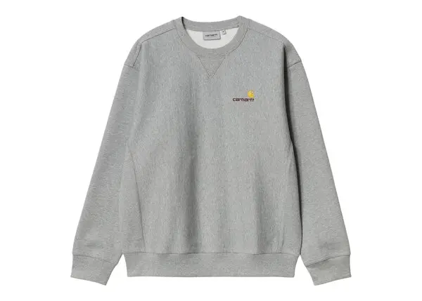 Carhartt American Script Sweatshirt - Grey Heather