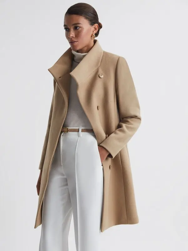 REISS Mia Wool-blend Wrap Coat