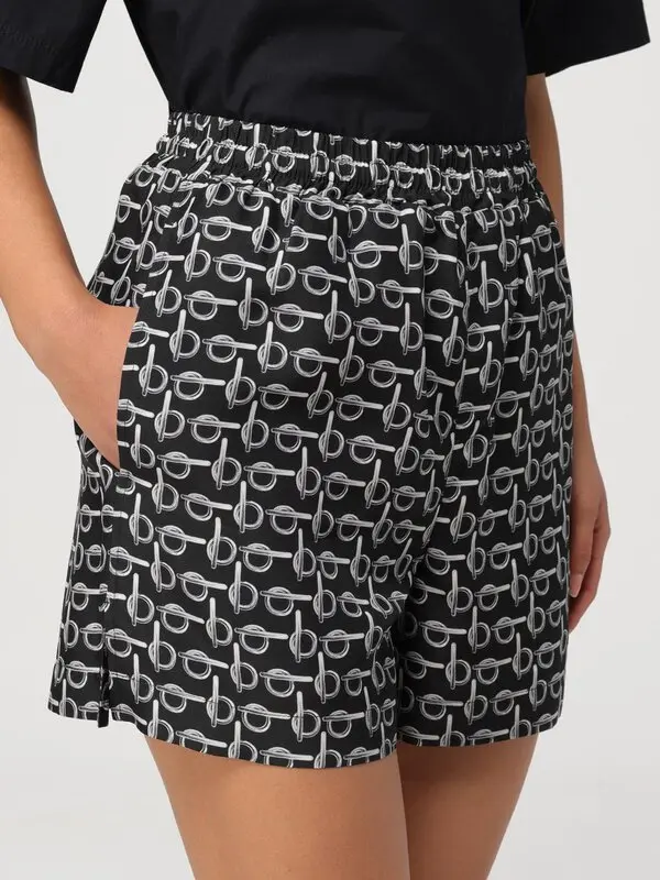 Burberry Monogram Shorts - Silver