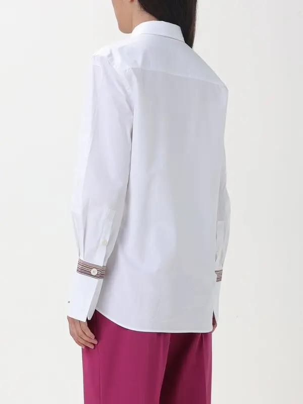 Paul Smith Button-up Shirt With Striped Cuffs