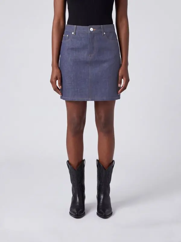 A.p.c. Denim Pencil Mini Skirt