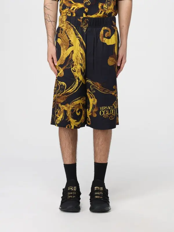 Versace Printed Shorts - Gold