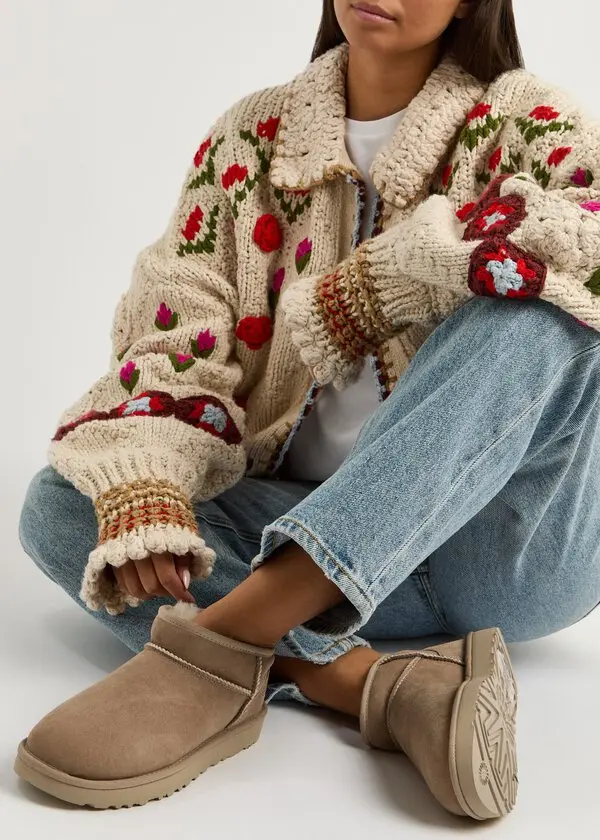 UGG Classic Ultra Mini Ankle Boots - Sand