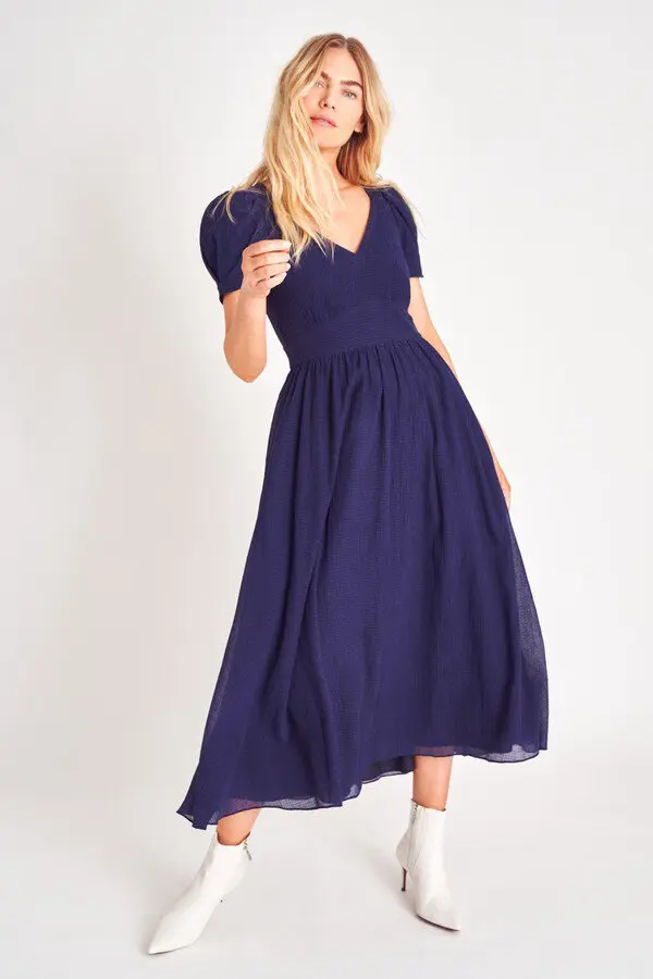 LoveShackFancy Hutchinson Midi Dress