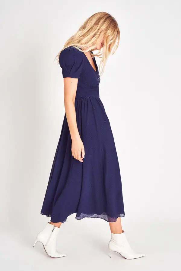 LoveShackFancy Hutchinson Midi Dress