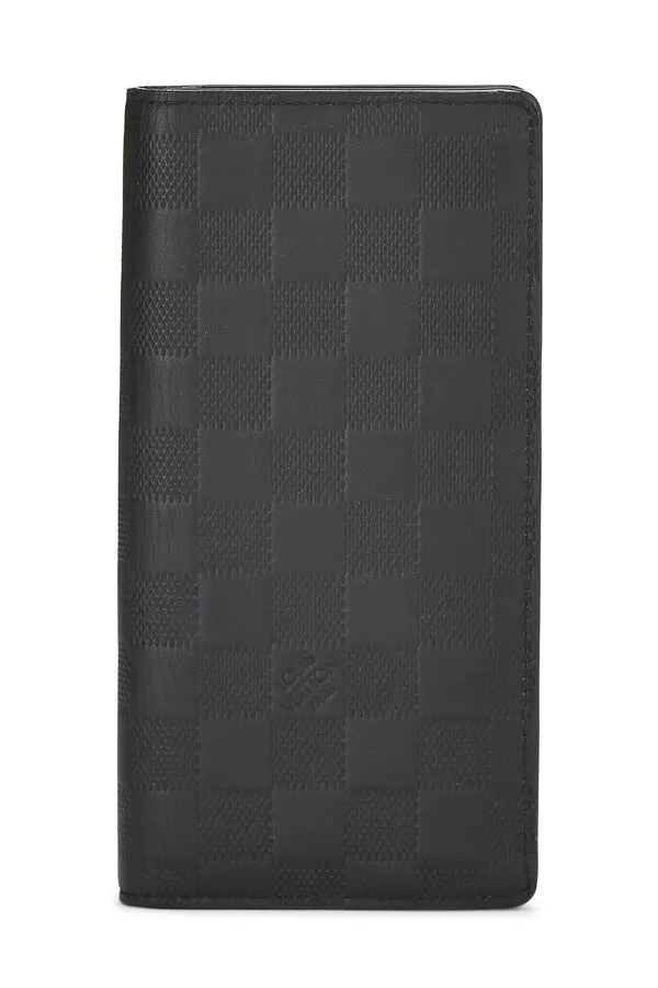 LOUIS VUITTON Damier Infini Brazza Continental Wallet - Black