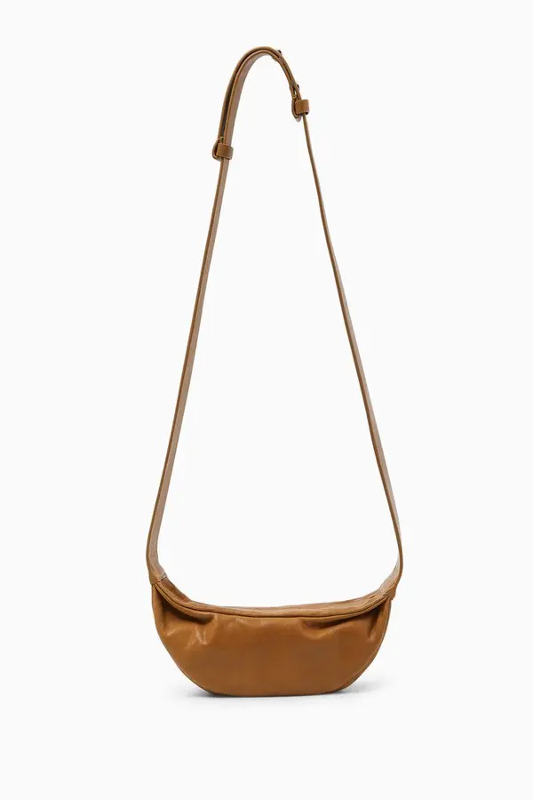 Cos Swing Micro Crossbody Leather - Beige | Editorialist