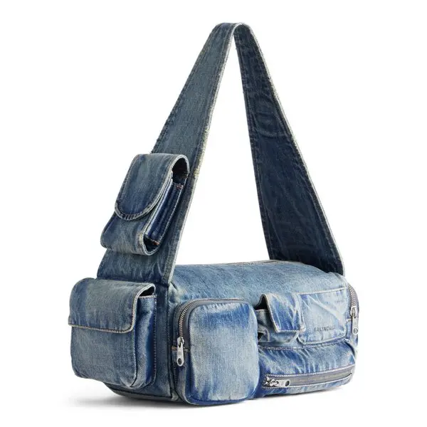 Balenciaga Superbusy Small Sling Bag Denim