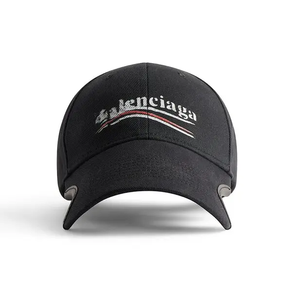 Balenciaga Political Stencil Cap - Black/white