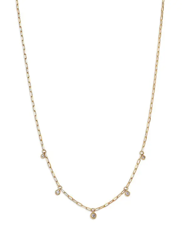 Bloomingdale'S Diamond Dangle Collar Necklace - Gold