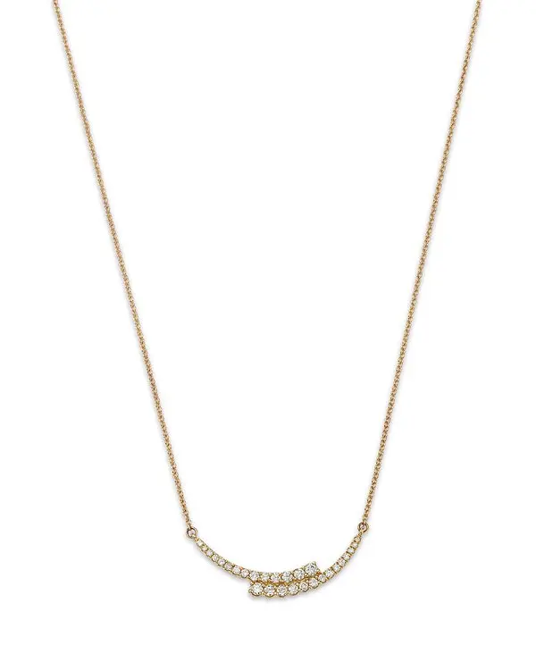 Bloomingdale'S Diamond Bypass Necklace, 0.30 Tcw - Gold