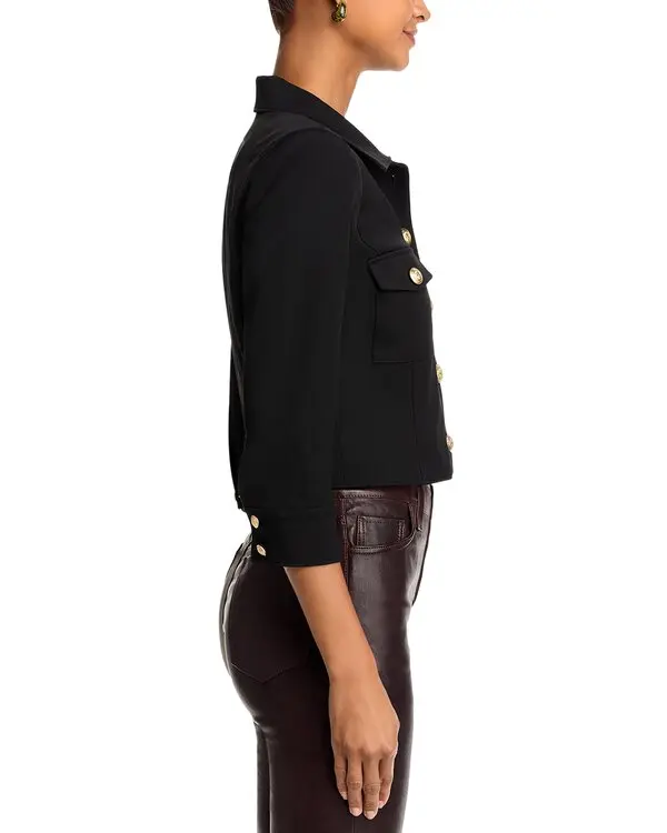 L'Agence Kumi Cropped Jacket - Black