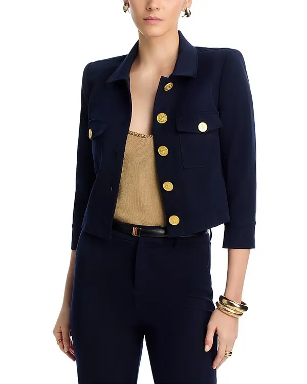 L'Agence Kumi Cropped Jacket - Midnight
