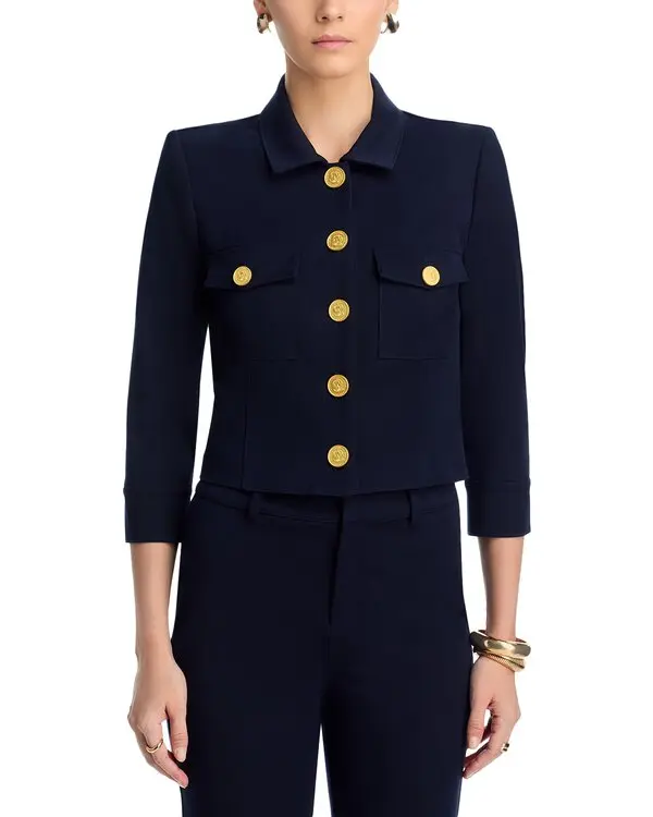 L'Agence Kumi Cropped Jacket - Midnight