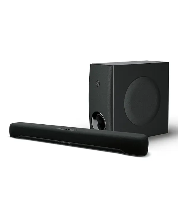 YAMAHA Channel Compact Sound Bar System With Wireless 50w Subwoofer - Black