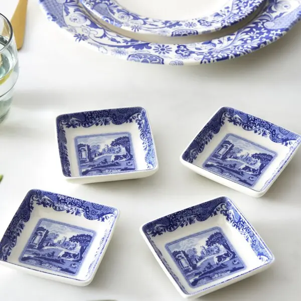 SPODE Italian Square Dishes, Set Of 4