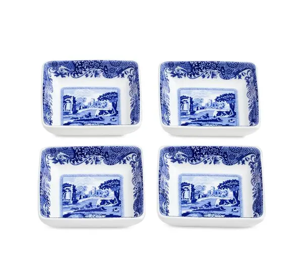 SPODE Italian Square Dishes, Set Of 4