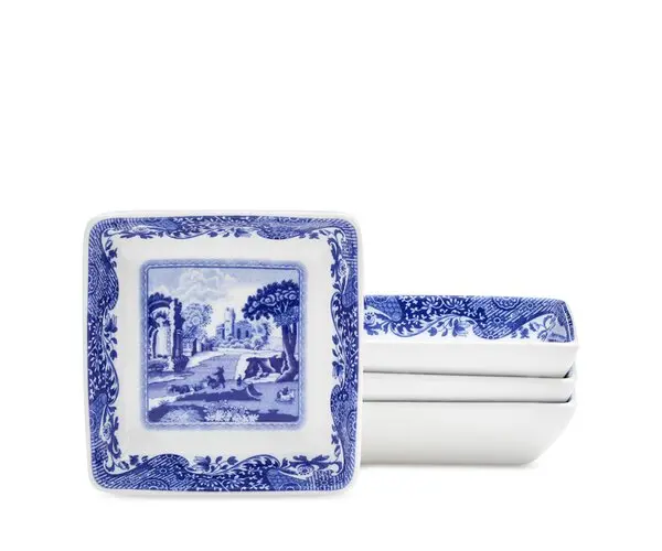 SPODE Italian Square Dishes, Set Of 4