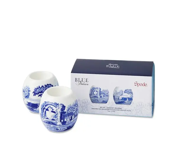 SPODE Italian Tealight Holders, Set Of 2