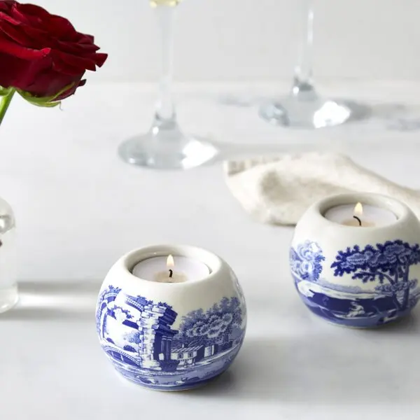 SPODE Italian Tealight Holders, Set Of 2
