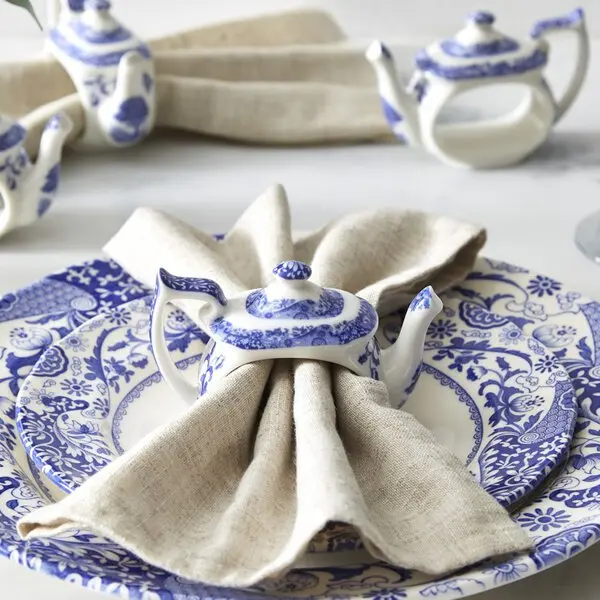 SPODE Italian Teapot Napkin Rings Set Of 4