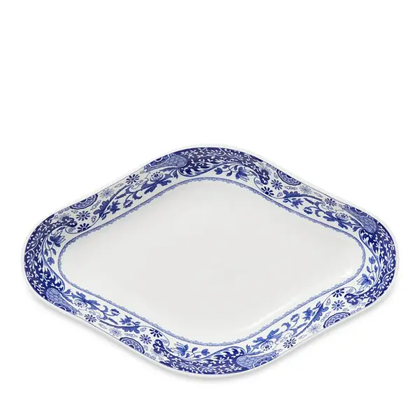 SPODE Brocato Diamond Dish - Blue